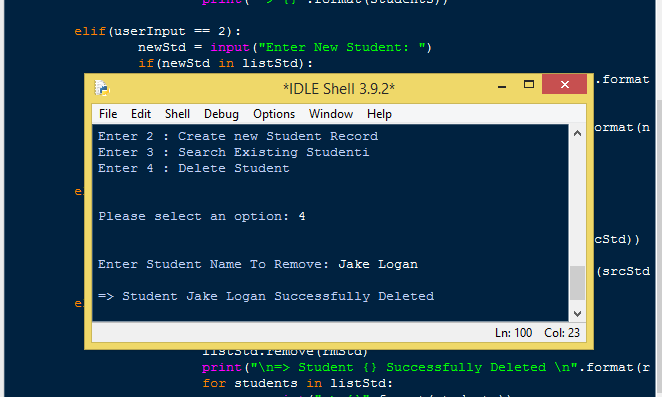 Student Registering System in Python Free Source Code | SourceCodester